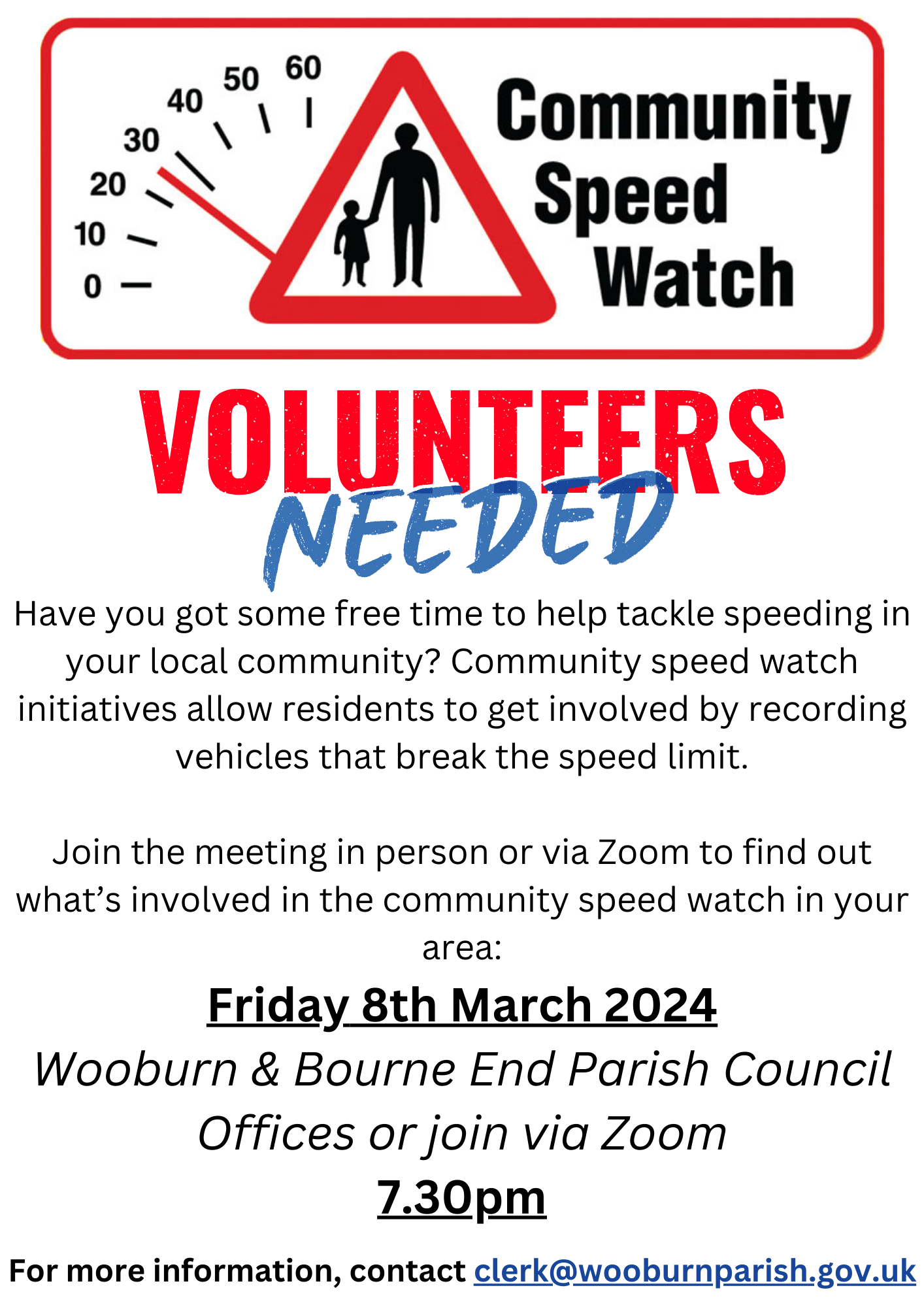 Community Speedwatch - Wooburn & Bourne End Parish Council